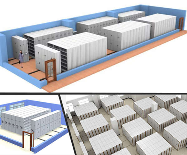 Library Steel Compact Shelving-DBin Office Furniture