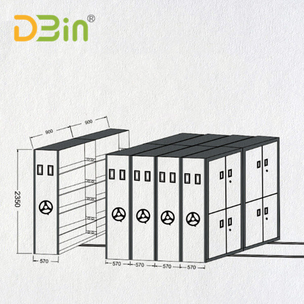 High Density Smart Mobile Shelving Systems -DBin Office Furniture