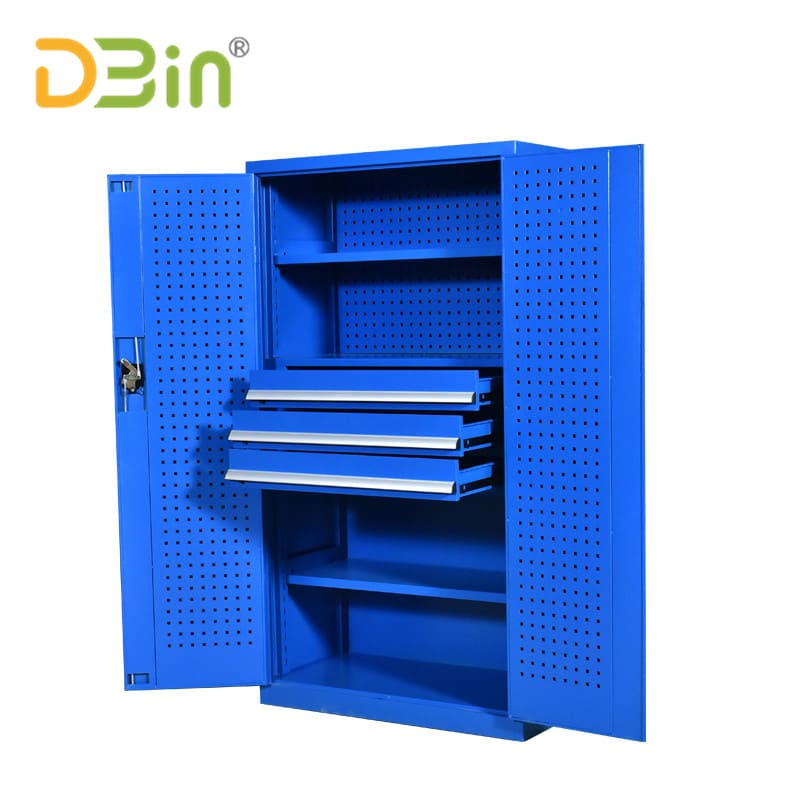 Steel Tool Desk and Cabinet-DBin Office Furniture