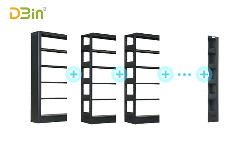 china high quality steel library shelves in stock-DBin Office Furniture