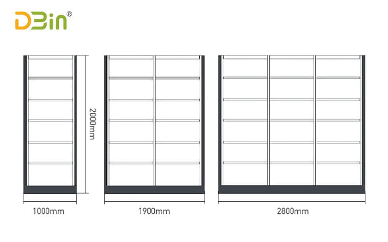 china high quality steel library shelves in stock-DBin Office Furniture
