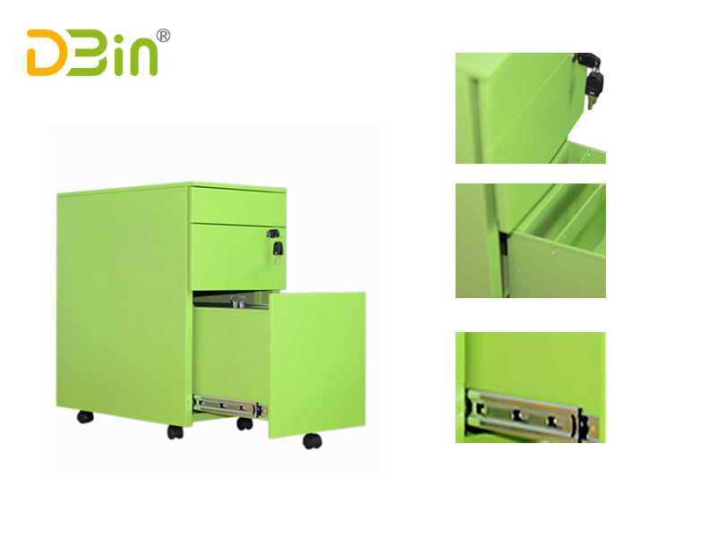 mobile box file pedestal with 3 drawer-DBin Office Furniture