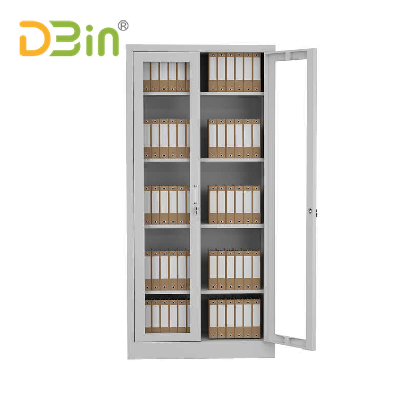 Glass Two-door Filing Cabinet-DBin Office Furniture